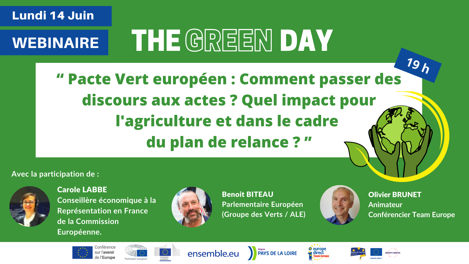 Retour sur le Webinaire : Pacte Vert : Comment passer des discours aux ...